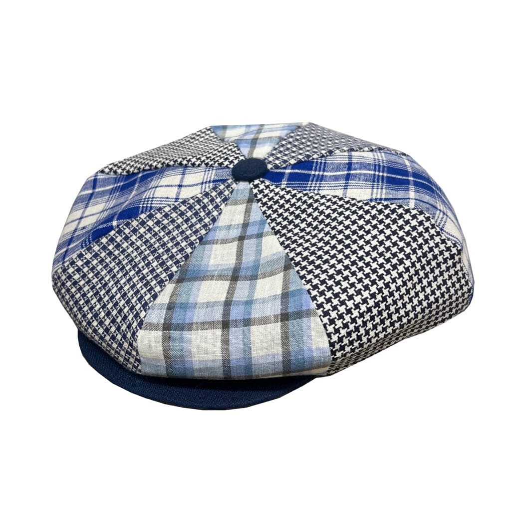 White Linen Apple Newsboy Cap - Winner Caps MFG. Company