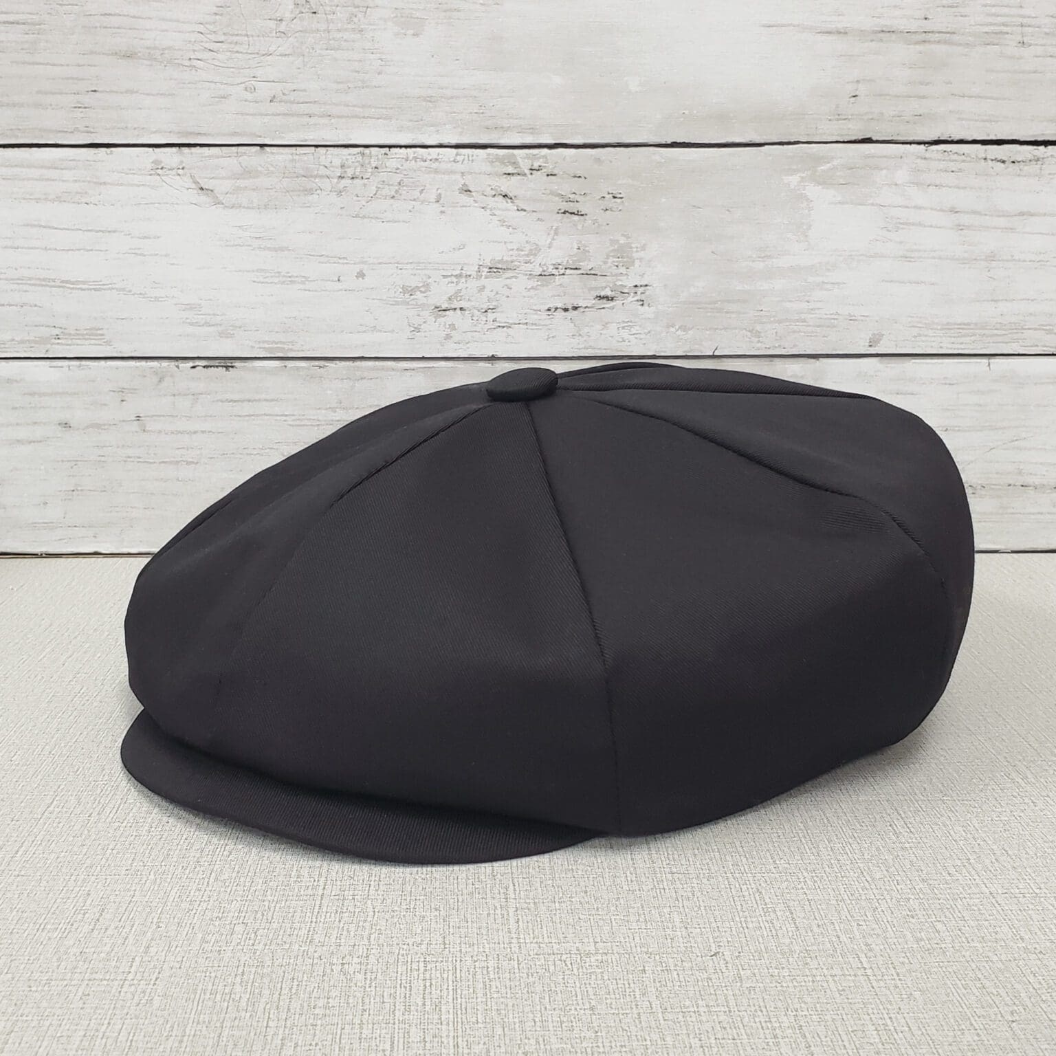 Black Eco Twill Apple Newsboy Cap - Winner Caps MFG. Company