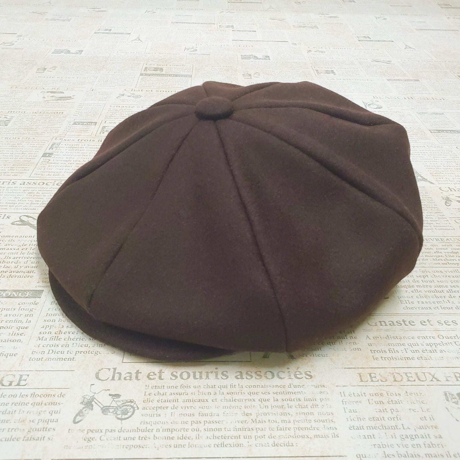 Brown Wool Apple Newsboy Cap - Winner Caps MFG. Company