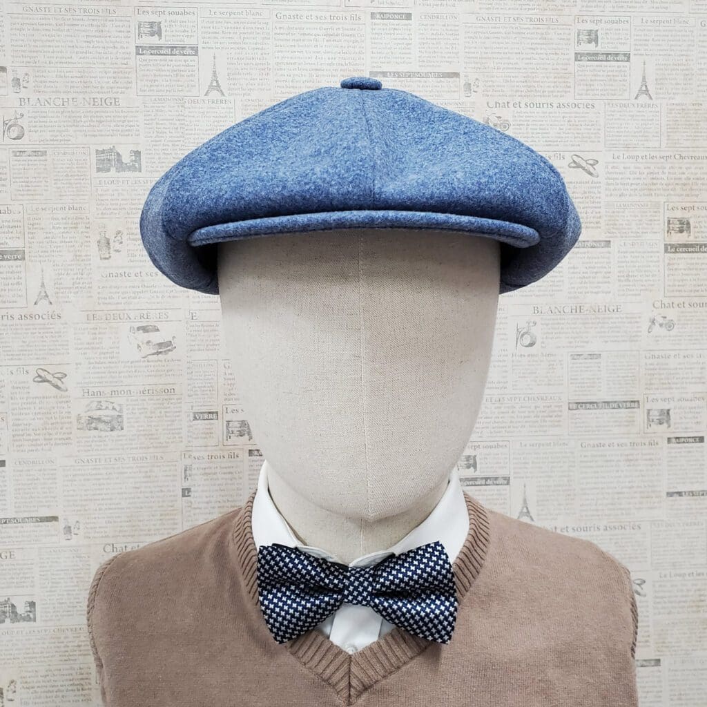 Cadet Blue Wool Apple Newsboy Cap - Winner Caps MFG. Company
