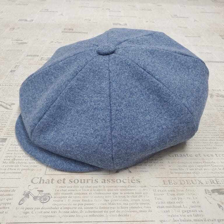 Cadet Blue Wool Apple Newsboy Cap - Winner Caps MFG. Company