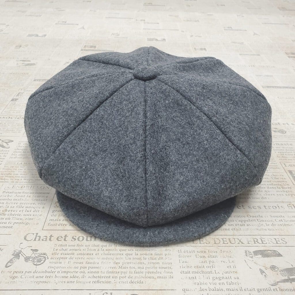 Charcoal Wool Apple Newsboy Cap - Winner Caps MFG. Company