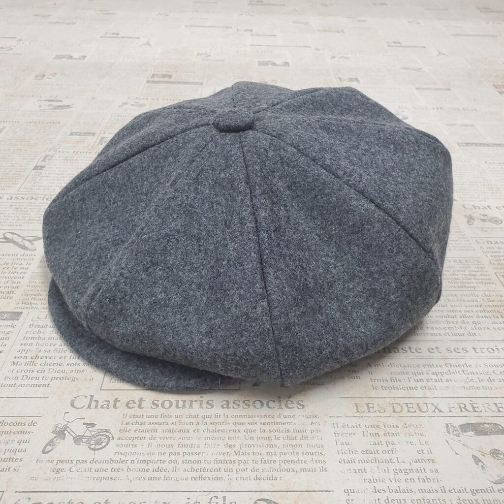 Charcoal Wool Apple Newsboy Cap - Winner Caps MFG. Company