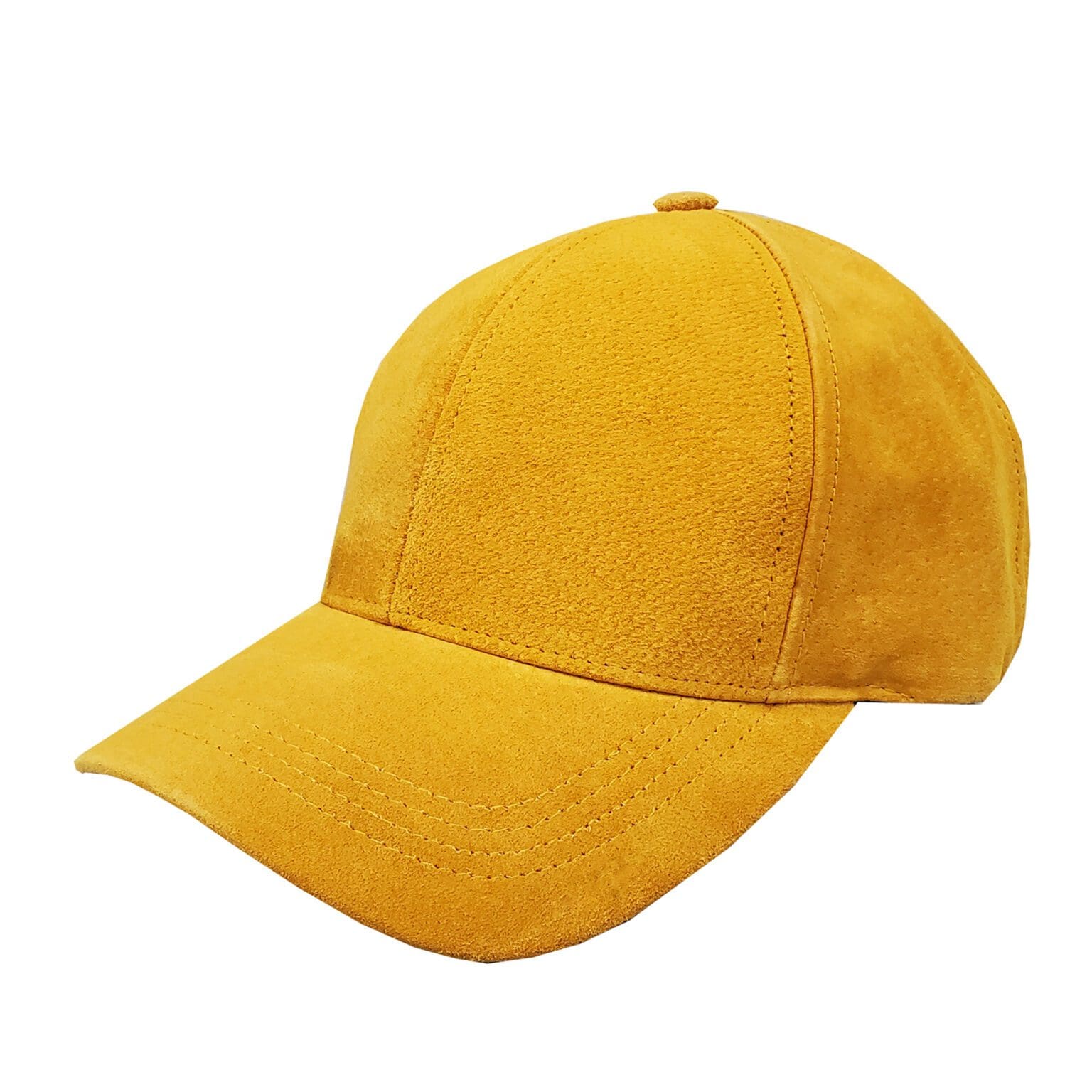 Gold Suede Leather Baseball Cap - Winner Caps MFG. Company