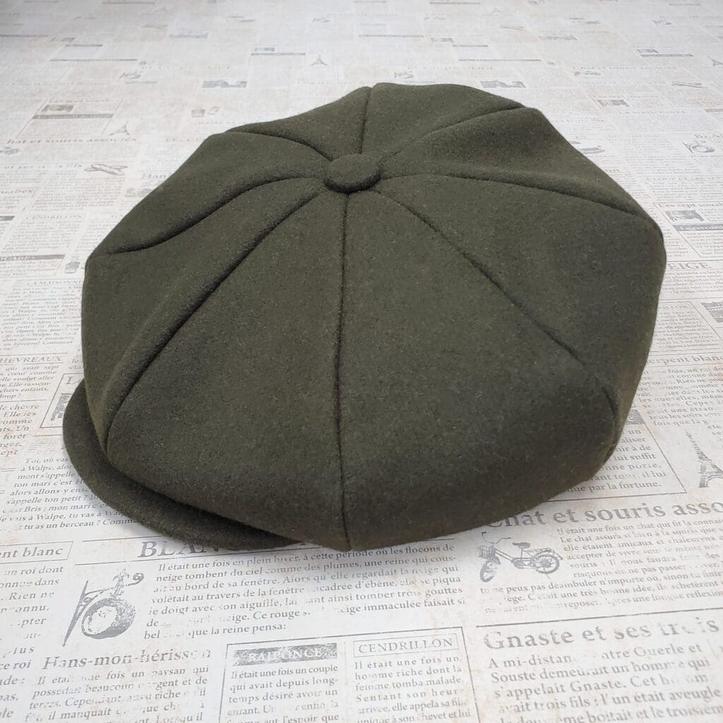 Olive Wool Apple Newsboy Cap - Winner Caps MFG. Company