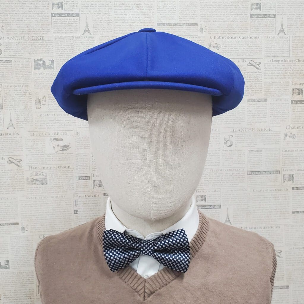 Royal Blue Wool Apple Newsboy Cap - Winner Caps MFG. Company